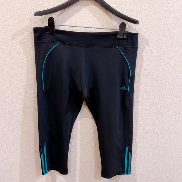 adidas | Pants & Jumpsuits | Adidas Black Capri Leggings Sizexl | Poshmark